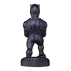 Exquisite Gaming: Marvel End Game: Black Panther - Original Mobile Phone & Gaming Controller Holder, Device Stand, Cable Guys, Licensed Figure