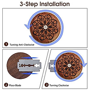 UFO Bread Lame Cutter for Homemade Sourdough Bread Bakers, Slashing Tool Cutting Bread Scoring Knife Razor Cutter, Great Gift for Artisan Bread and Baguette Makers(PU leather case, Bright Red)