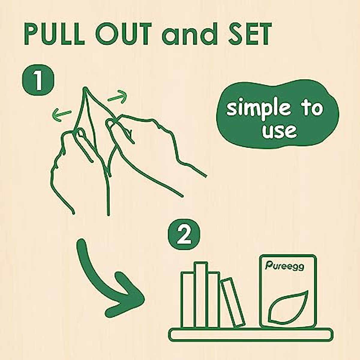 Pureegg Moisture Absorbers - 12 Pack - 8 Oz, Standing Humidity Packs with Large Capacity & Wide Application, Non-Irritant Closet Dehumidifier with Increased Efficiency & Less Plastic Waste