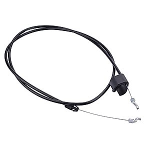 Dalom 532183567 Safety Control Cable 183567 60-109 for Poulan Sears Craftsman Husqvarna Weed Eater Engine Lawn Mower Cable Parts Cable Length: 61 1/2",Conduit Length: 54 1/2",Z Bend on Each End