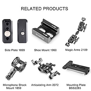 SmallRig Articulating Magic Arm with Screw Ballhead and NATO Clamp Ballhead, Monitor Mount for Field Monitor, Lights, Audio Recorders, DIY Camera Rig - 2071B