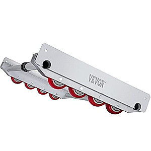 VEVOR All Terrain Mover Dolly, 18.5 Inch Width Piano Dolly, 1874Lbs Load Capacity Alloy Dolly, Furniture Dolly with 8 Casters, Heavy Duty Dolly for Workshops, Schools, Offices and Garages