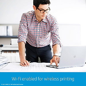 HP DesignJet T230 Large Format 24-inch Plotter Printer, Includes 2-Year Warranty Care Pack (5HB07H)