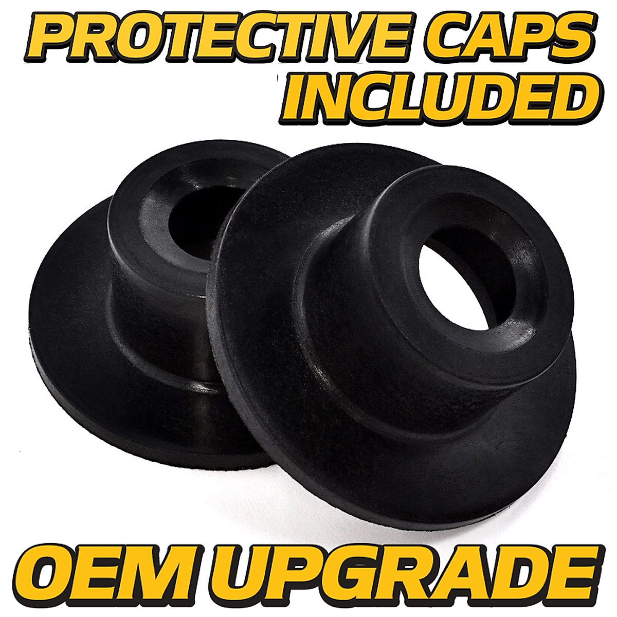 HD Switch - 2 Pack, Adjustable, Strong Crimp Design Steering Drag Link Kit Left & Right fits 597069802 597069902 Craftsman AYP Poulan Pro Husqvarna Lawn Mower Tractor +Includes 2 Sector Gear Dust Caps