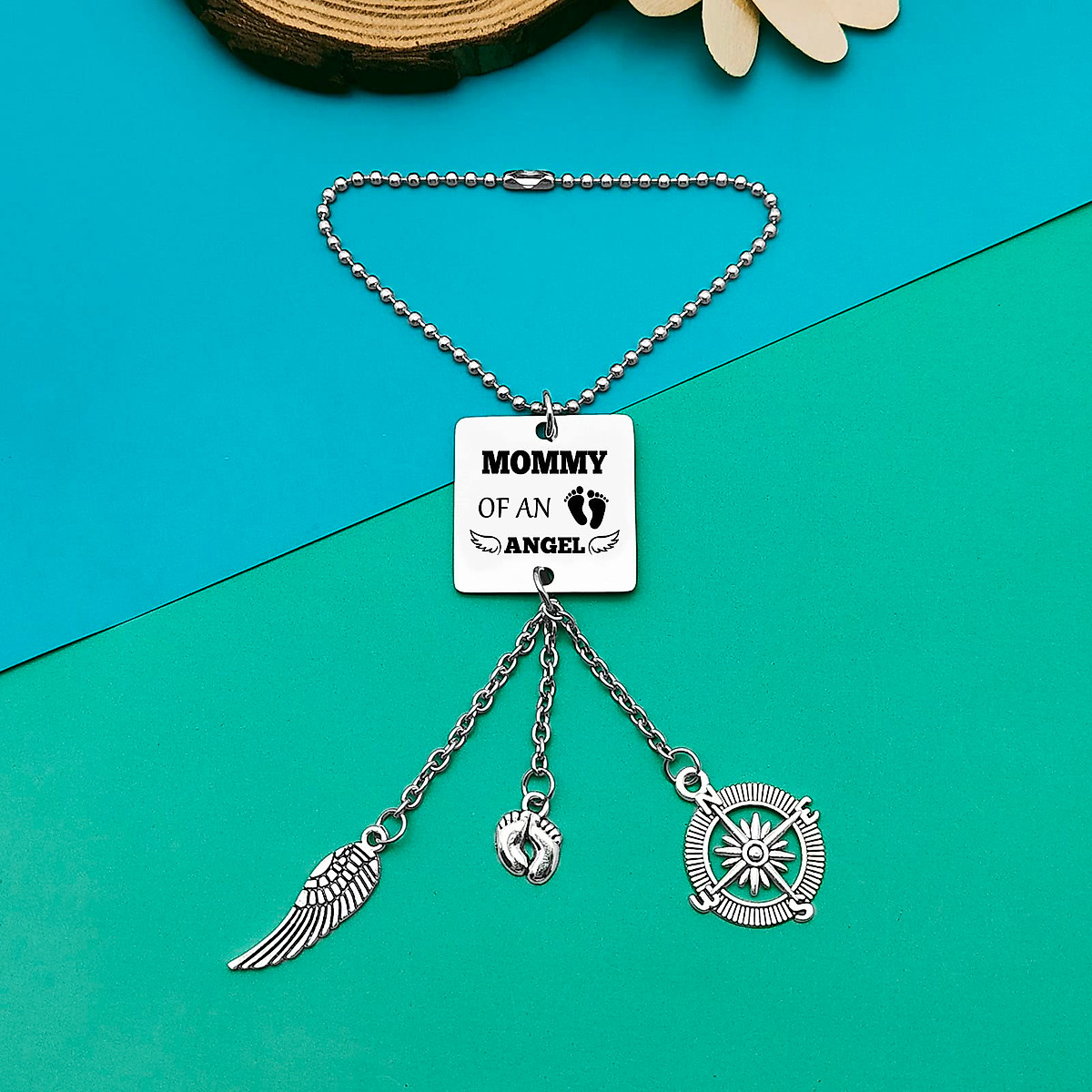 Loss Memorial Gifts Rearview Mirror Hanging Ornament Loss of Baby Sympathy Gift Loss of Child Miscarriage Keepsake in Memory of Infant Pregnancy Infant Loss Car Ornament Interior Accessories Set