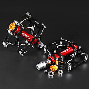 Bike Pedals Mtb Pedals Flat Pedals Cycling Accessories Bicycle Accessories Cycle Accessories Mountain Bike Accessories Bike Accessories gold+blue,free size