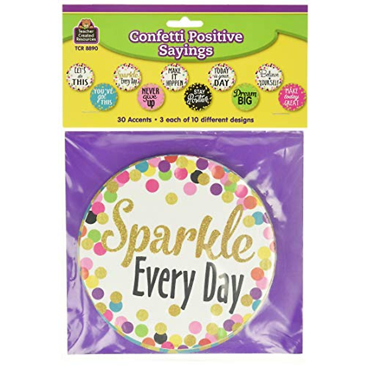 Confetti Positive Sayings Accents (8890)