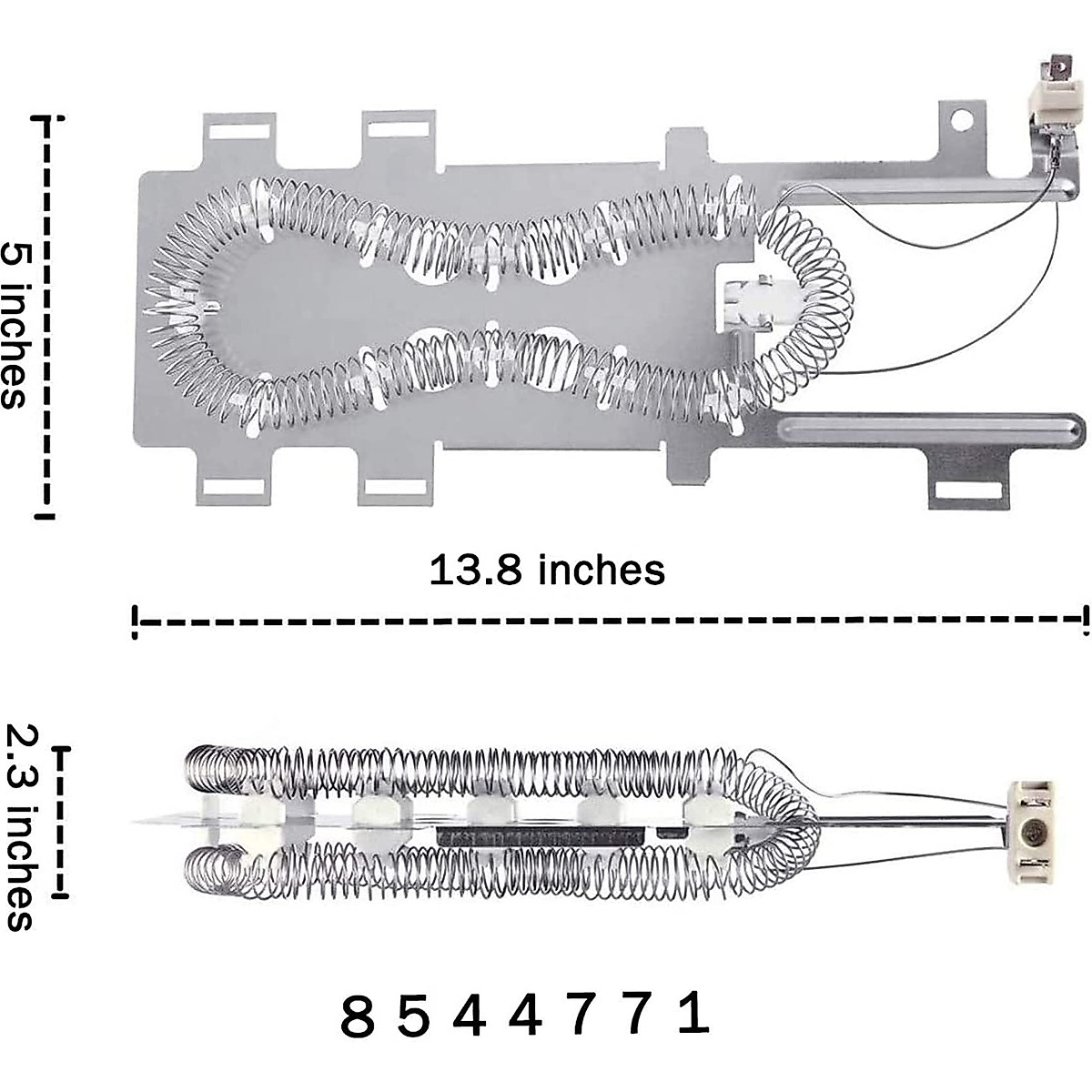 8544771 Dryer Heating Element, 279816 Thermostat Cut Off,279973 3392519 Dryer Thermal Fuse Compatible with maytag, kenmore,kitchen,whirlpool and More