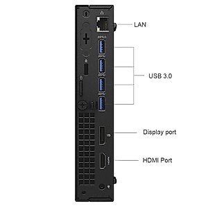 Dell Optiplex 7050 Micro Business Desktop i5-7500T UP to 3.30GHz 16GB DDR4 New 1TB NVMe M.2 SSD Wireless Keyboard Mouse WiFi BT HDMI Dual Monitor Support Win10 Pro (Renewed)
