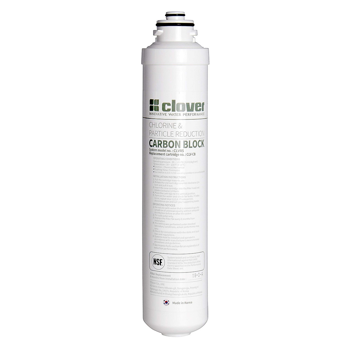 Aquverse Clover Pre-Carbon Replacement Filter for Under-Sink RO System