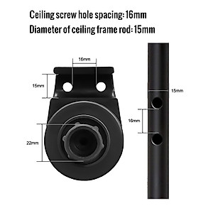 Garden Swing Plastic Fittings to Attach Canopy Frame to Swing Frame Swing Ceiling Bracket Installation, 2Pcs