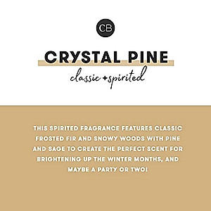 Capri Blue Holiday Mercury Signature Jar Candle - 19 Oz - Crystal Pine