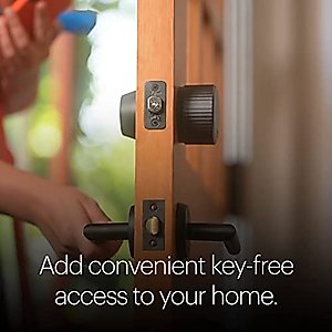 August Wi-Fi, (4th Generation) Smart Lock – Fits Your Existing Deadbolt in Minutes, Matte Black