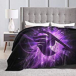Fairy Tail Guild Symbol Illustratio Flannel Throw Blanket Fringe Lightweight Cozy Ultra Soft Couch Bed Sofa Chair for Kids Boys Girls Adults 50"X40"