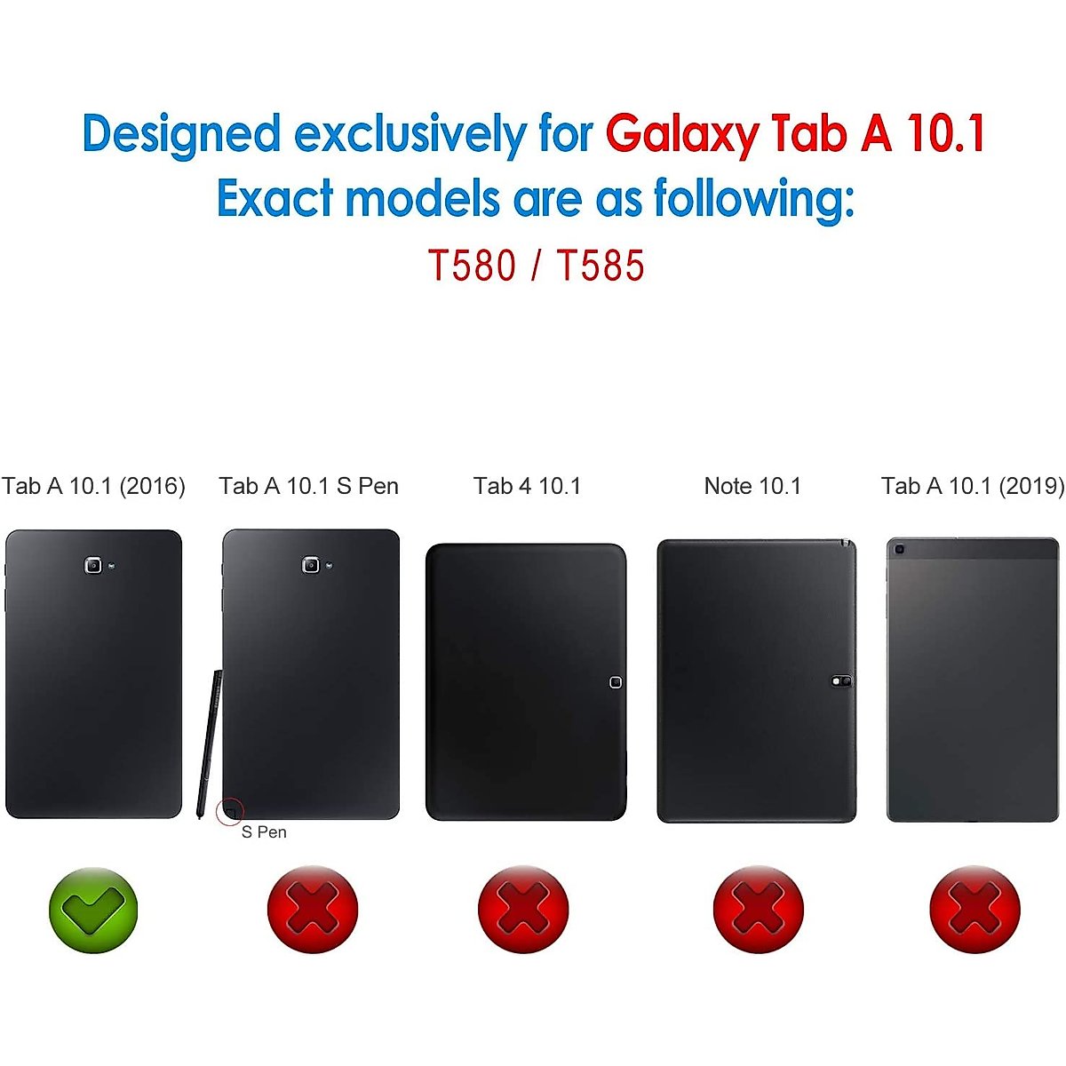 Case for Samsung Galaxy Tab A 10.1 Inch 2016 Tablet (SM-T580/T585, No Pen Version), Multi-Angle Smart Stand Cover Auto Sleep/Wake for Galaxy Tab A 10.1 2016，Lion