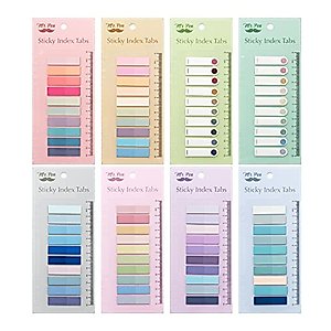 Mr. Pen- Sticky Tabs, 1600 Pcs, Colorful Book Tabs, Transparent Sticky Tabs for Books, Sticky Note Tabs, Page Markers Tabs, Book Markers, Page Tabs, Book Tabs for Annotating Books, Book Sticky Tabs