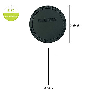 Chyesong 24PCS Silicone Bottom for Tumblers, Rubber bottoms sublimation Protective Anti-Slip with 3M Adhesive Skinny Tumblers , Mason Jars 12oz/15oz/17oz/20oz/30oz (56mm), Black