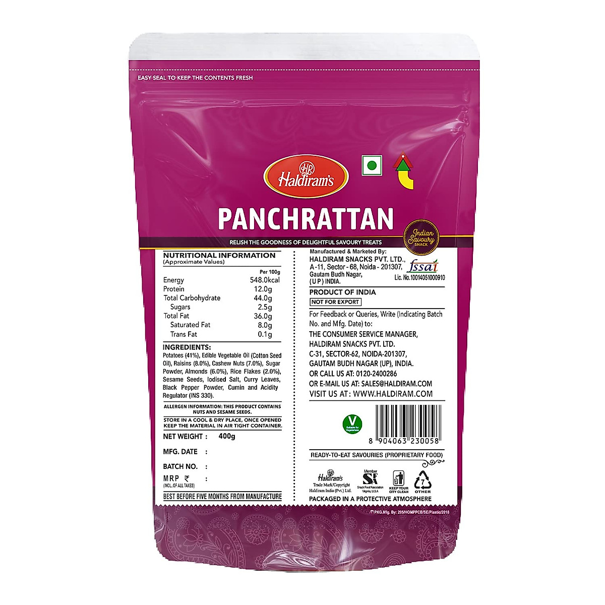 Haldirams Haldiram's Panchrattan - 14.12 Oz,, ()