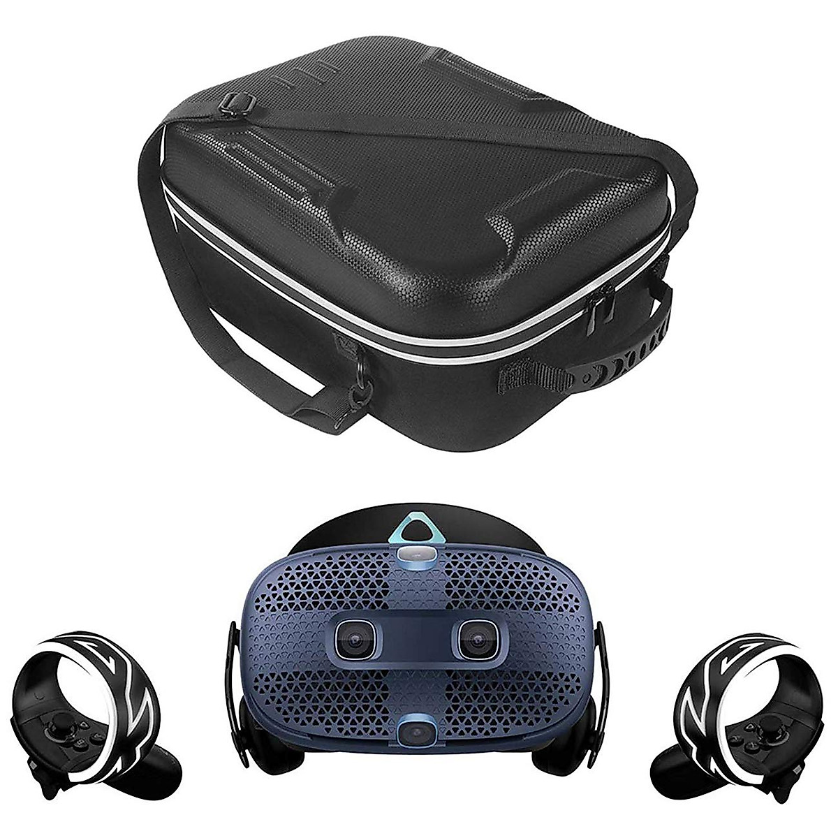 Oriolus VR Hard Carrying Case Compatible with HTC Vive Cosmos PC VR Headset and Controllers