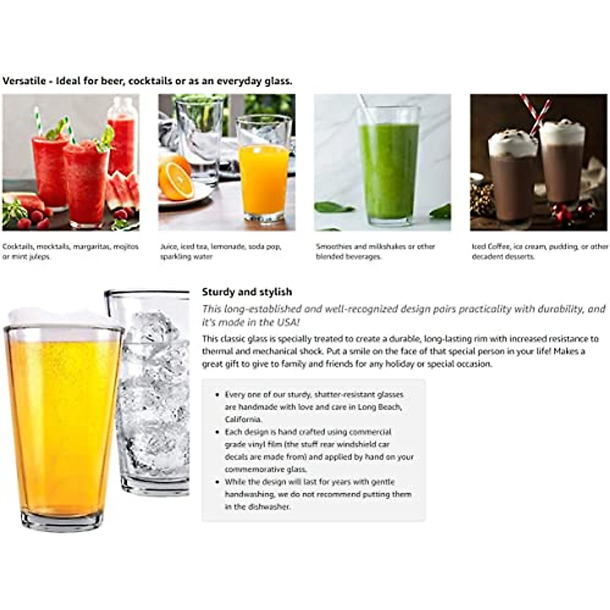 The Dachfather - Gift for Wiener Dog Lover - Dachshund Weiner Dog Dad - 16oz Pint Drinking Cup Beer Glass