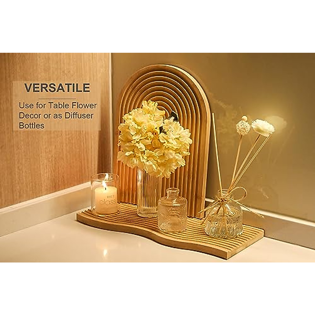 Glass Bud Vases Set of 16 Pcs, Small Bud Vases in Bulk, Christmas Decoration Vases for Centerpieces, Clear Bud Vases for Rustic Wedding Centerpieces, Home Table Flower Decor