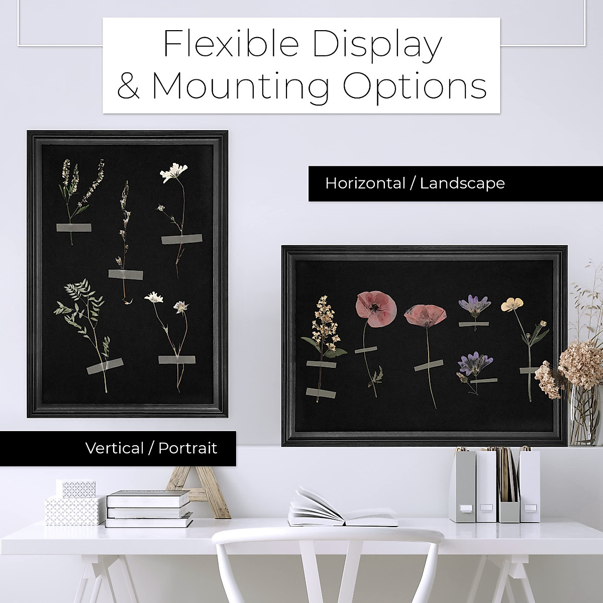 SKL Products Black Cork Board - 30" x 20" Large, Framed Bulletin Boards for School, Home, Kitchen & Office Walls