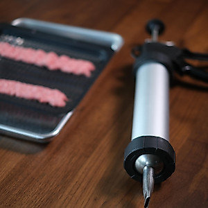 7Penn Beef Jerky Maker Kit – 9in Aluminum Beef Jerky Shooter Jerky Extruder Homemade Jerky Kit Beef Stick Maker