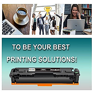 206X Toner Cartridges 4 Pack High Yield 206A for HP Color Laserjet Pro MFP M283fdw, MFP M283cdw,Color Laserjet Pro M255dw, Color Pro M255, Color Pro MFP M282, M283 Printers Ink