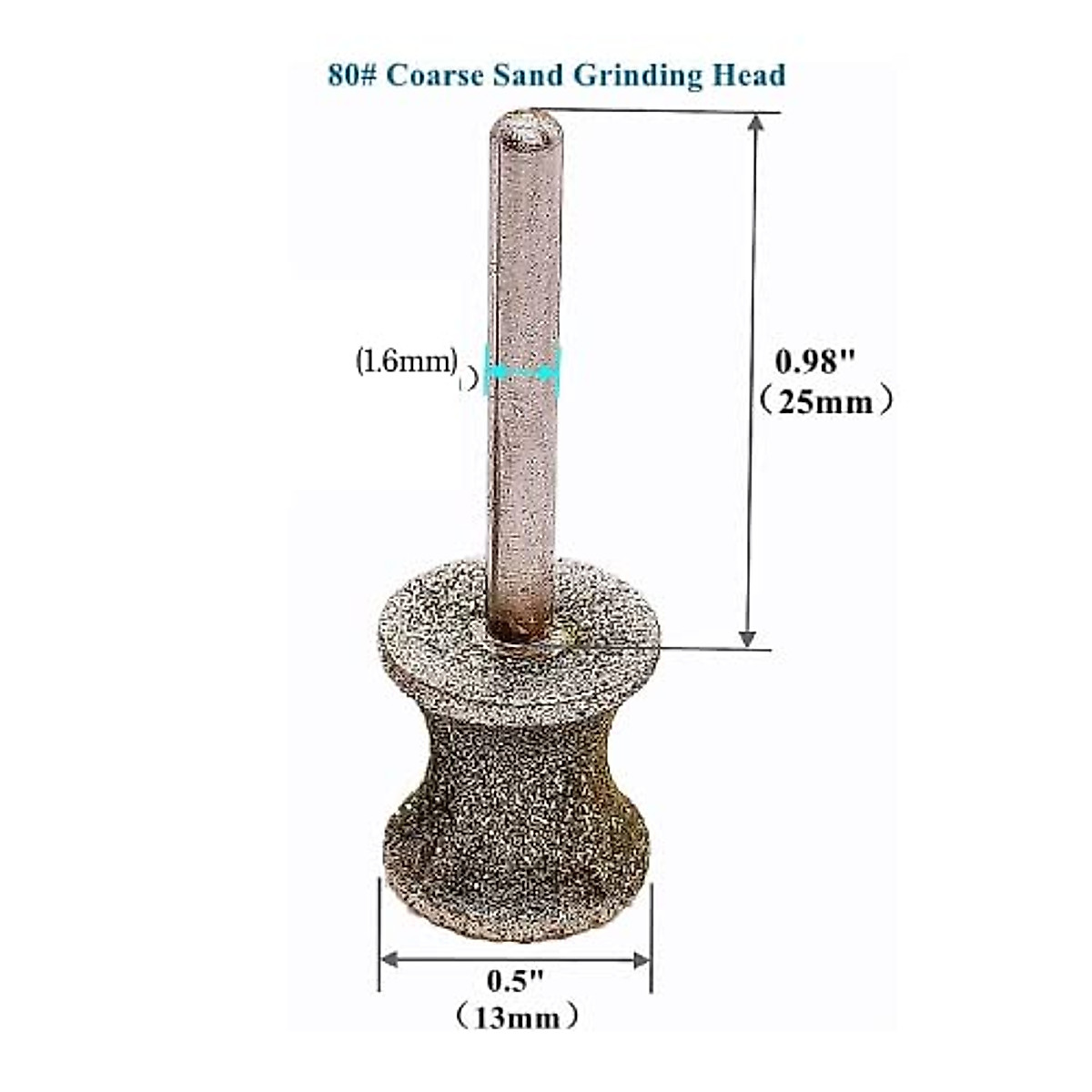 2 Pack Diamond Dog Nail Grinder Bits for Rotary Tool Fits Dremel and Many Others