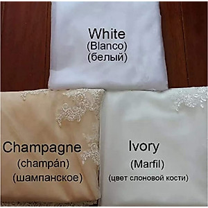 Noras dress Women's Lace Sheer Neck Wedding Dresses for Bride Flowy Tulle Wedding Bridal Gowns White 2