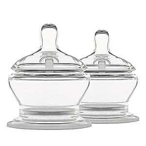 PopYum Stage 1 Slow Flow Nipples, 2-Pack