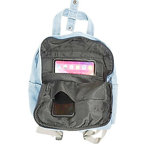 Girls Vintage Denim Backpack Jeans Daypack Bag Travel Bag Rucksack (Light Blue)