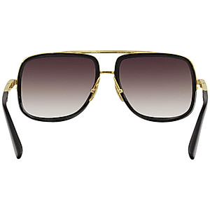 Dita DRX-2030B-59-Z - Mach-One Sunglasses Shiny 18K Gold - Black w/D.Brown to Clear-AR 59mm