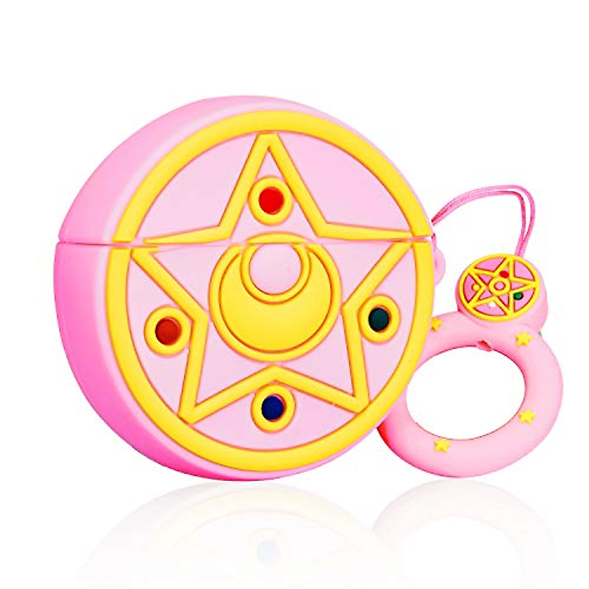 Oqplog for Airpod Pro for AirPods Pro 2019/Pro 2 Gen 2022 Case 3D Cute Fun Cartoon Funny Character Air Pods Pro Cover for Girls Women Teen Boys Unique Kawaii Trendy Soft Silicone Cases – Pink Star