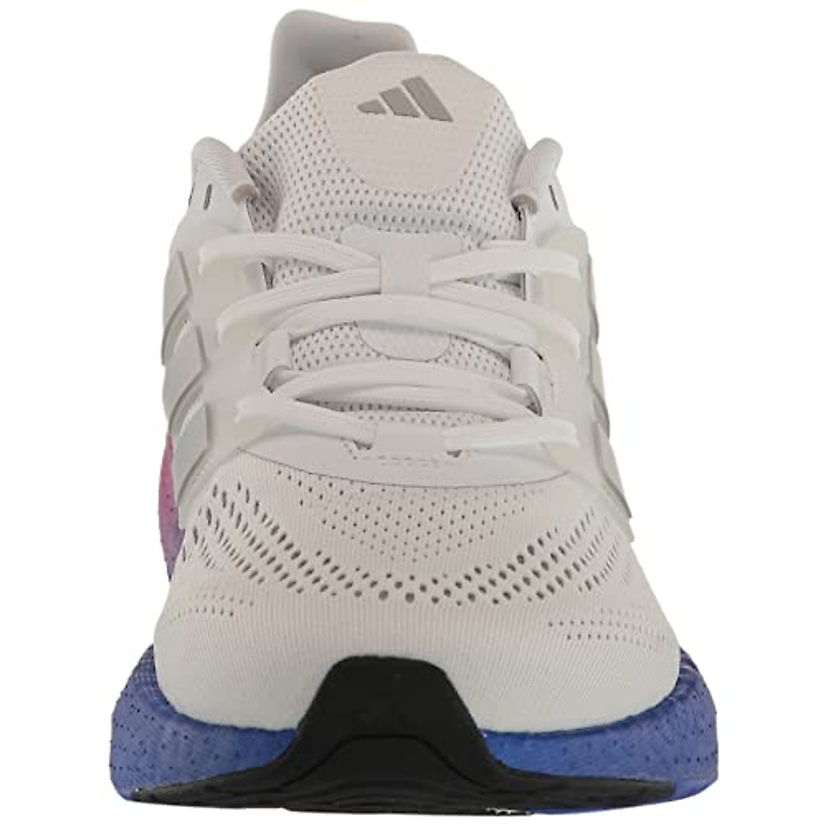 adidas Men's Pureboost 22 Running Shoe, White/Grey/Lucid Blue, 9.5