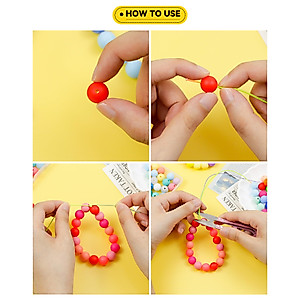 180PCS FIVEIZERO Silicone Beads, 30 Colors 12mm Silicone Beads Focal Beads Rubber Round Beads Mixed Color Silicone Lentil Beads Bulk for DIY and Keychain Accessories Silicone Beads Crafts Making