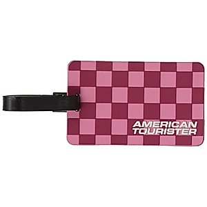 American Tourister Luggage Tag, Cherry Checks, One Size