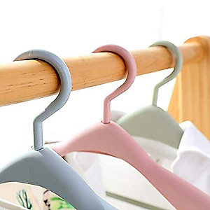 Earchy Standard Hanger,Plastic Hanger Seamless Wide Shoulder Suit Hanger Adult Non-Slip Hanging Coat Suit Hanger-3 Pack