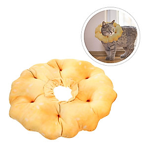 balacoo pet Collar Small cat Collar Stuffed cat Recovery Collar cat Recovery Cone Dog Cone Collar Kitten Recovery Collar Dog Neck Cone pet Elizabethan Collar Plush Decorate Puppy