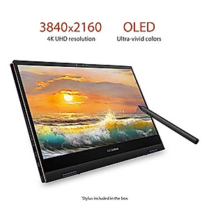 ASUS ZenBook Flip S13 OLED Ultra Slim Laptop, 13.3 4K Touch, Intel Evo Platform Core i7-1165G7 CPU, 16GB RAM, 1TB SSD, Thunderbolt4, TPM, Windows10Pro, AI noise-cancellation, Jade Black, UX371EA-XB76T