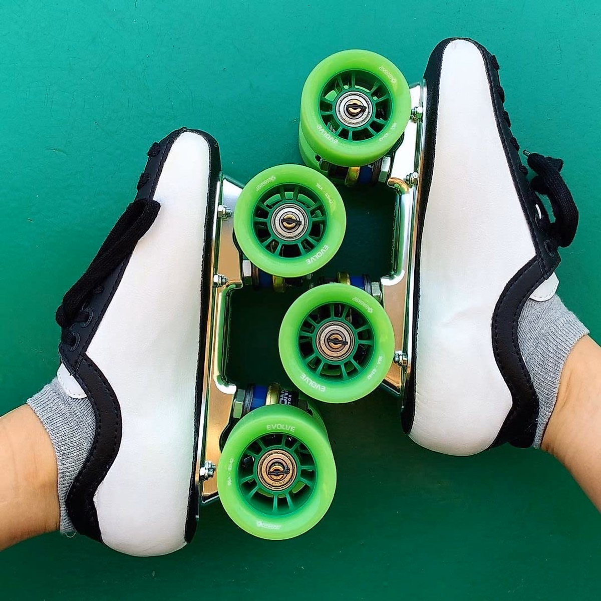 Bont Skates - Zeus Roller Skate Speed Plate - 7 Degree Action No Toe Stop Quick Release Clip Axles - 6061 Aluminum - Pair (165mm)