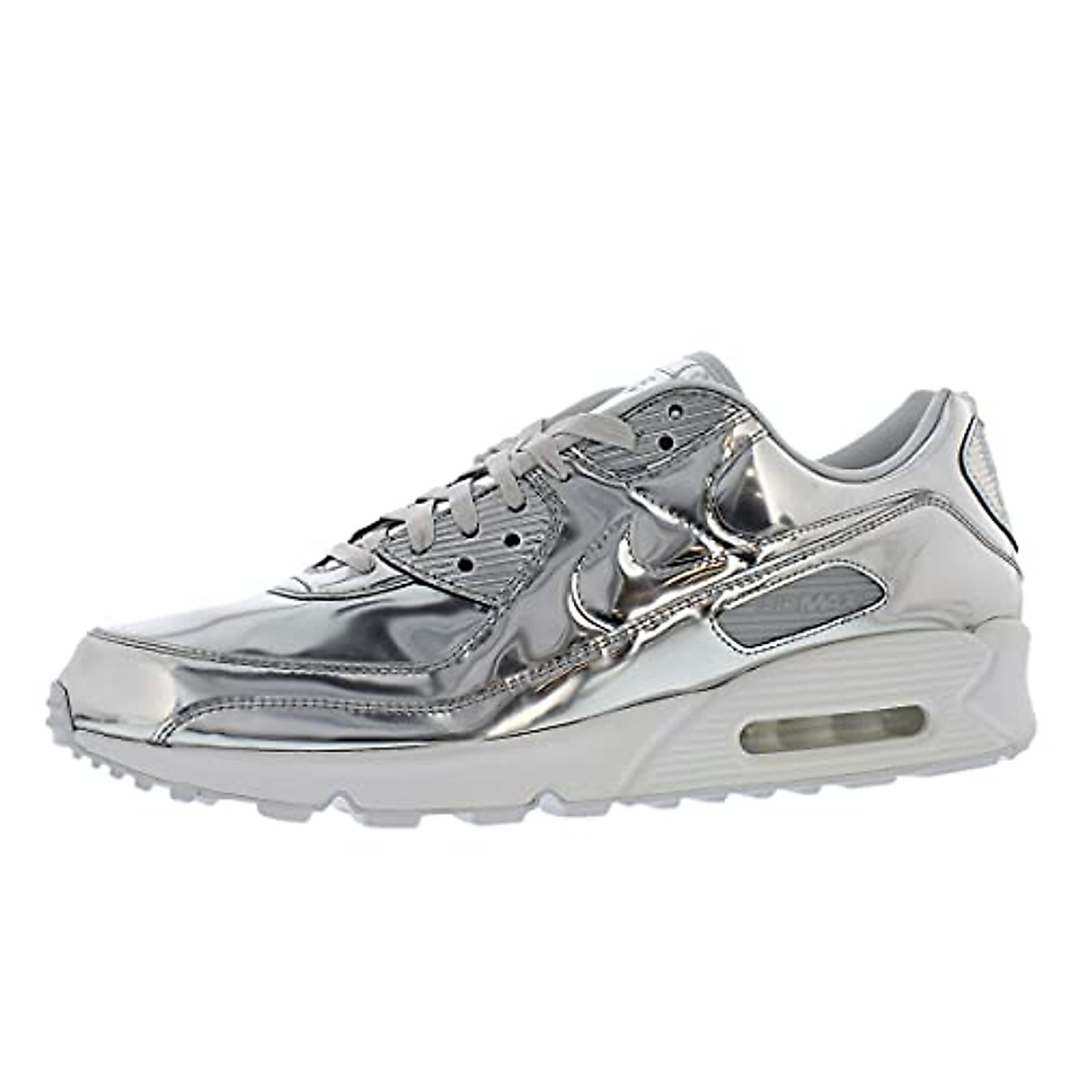 Nike Womens Air Max 90 WMNS CQ6639 001 Metallic Pack - Silver - Size 7W