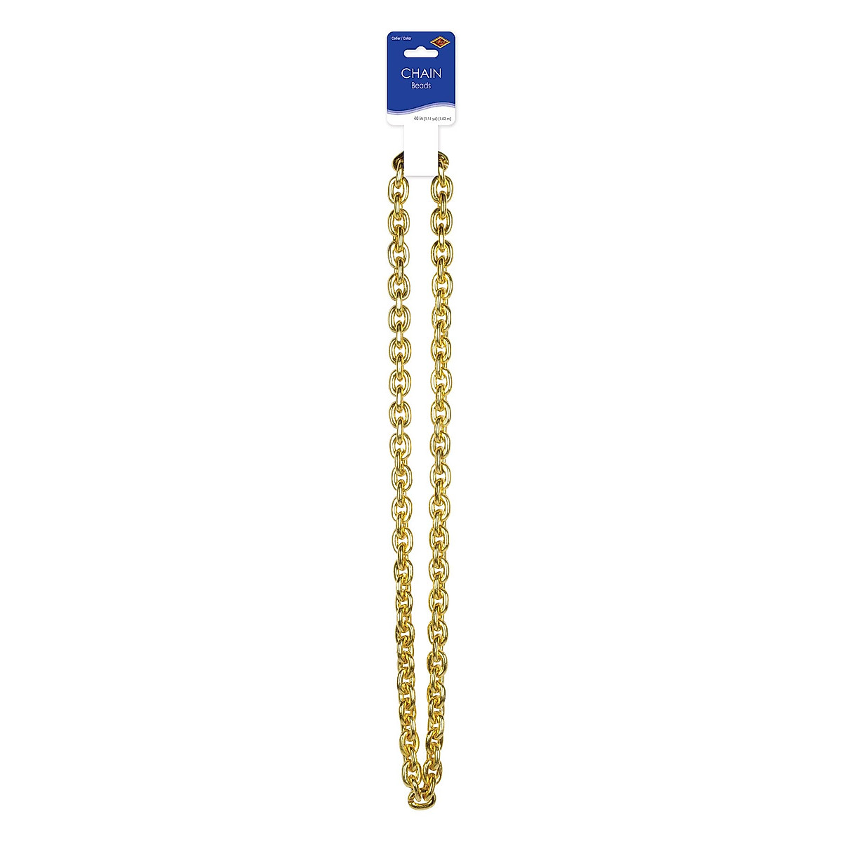Chain Beads (gold) Party Accessory (1 count) (1/Card)