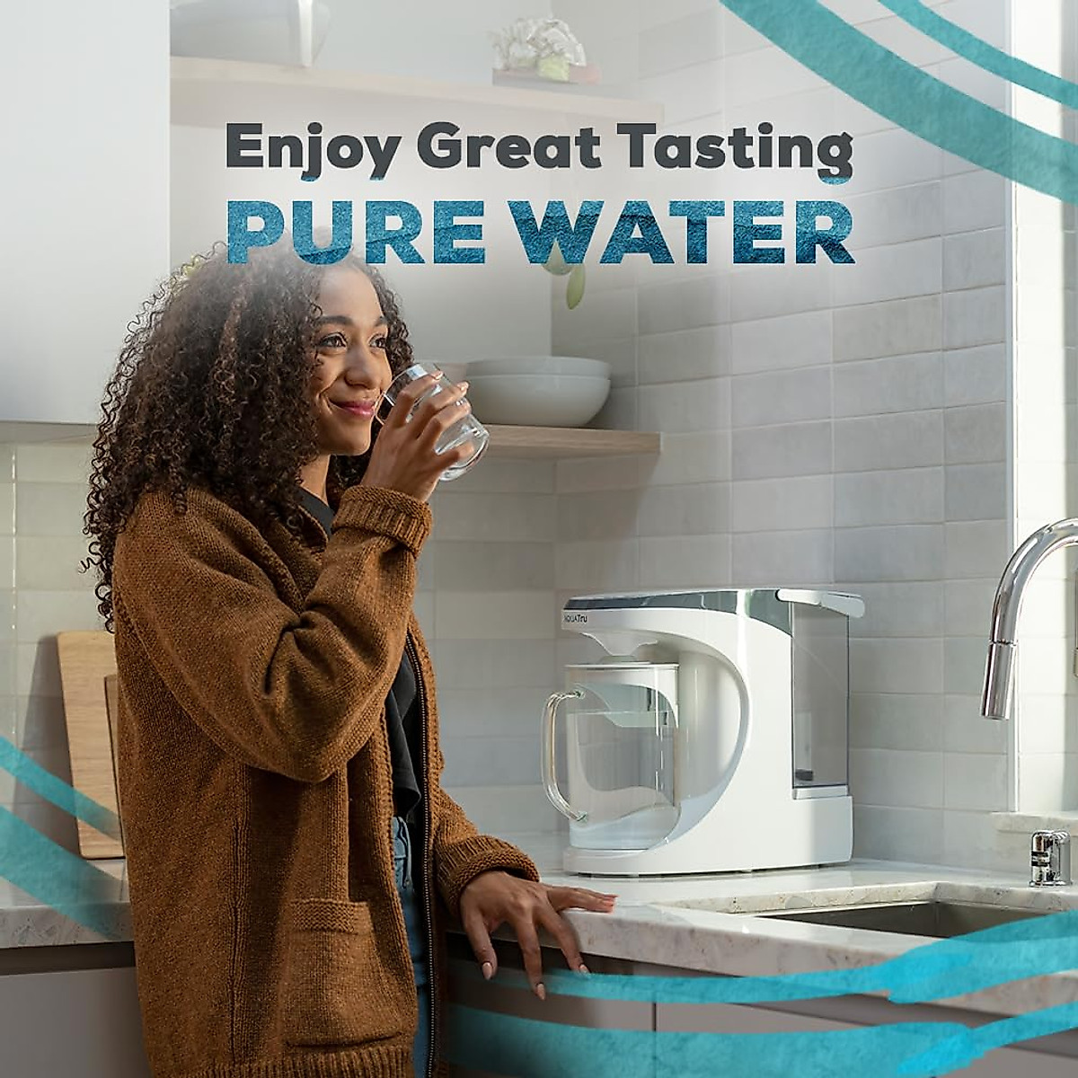 AquaTru Carafe AT100 Reverse Osmosis Filter | Reduces Arsenic, Lead, Parasitic Cysts, Copper, and More | Filters Impurities Down To 1/10000 of a Micron!