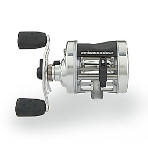 Abu Garcia 6500 Ambassadeur S Round Baitcast Fishing Reel Black, AMBS-6500- 255yd/17Lb