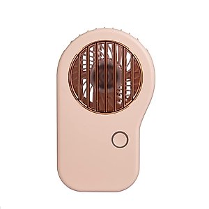 ageqi Necklace Fan, Mini Handheld Fan, Battery Operated Small Portable Fan Personal Handheld USB Neck Fan Eyelash Fan for Kids Girls Adults Indoor Outdoor Camping Office Travel (Pink)