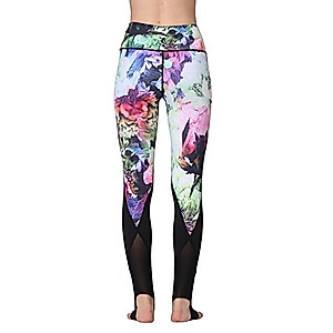 tom+alice Stretch Printed Yoga Pants for Women Girl Solid Color High Waisted Athletic Outdoor Golf Leggings