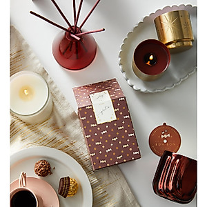 Illume FA La Lovely Bon Pressed Glass, 6.9 oz. Candle, Red