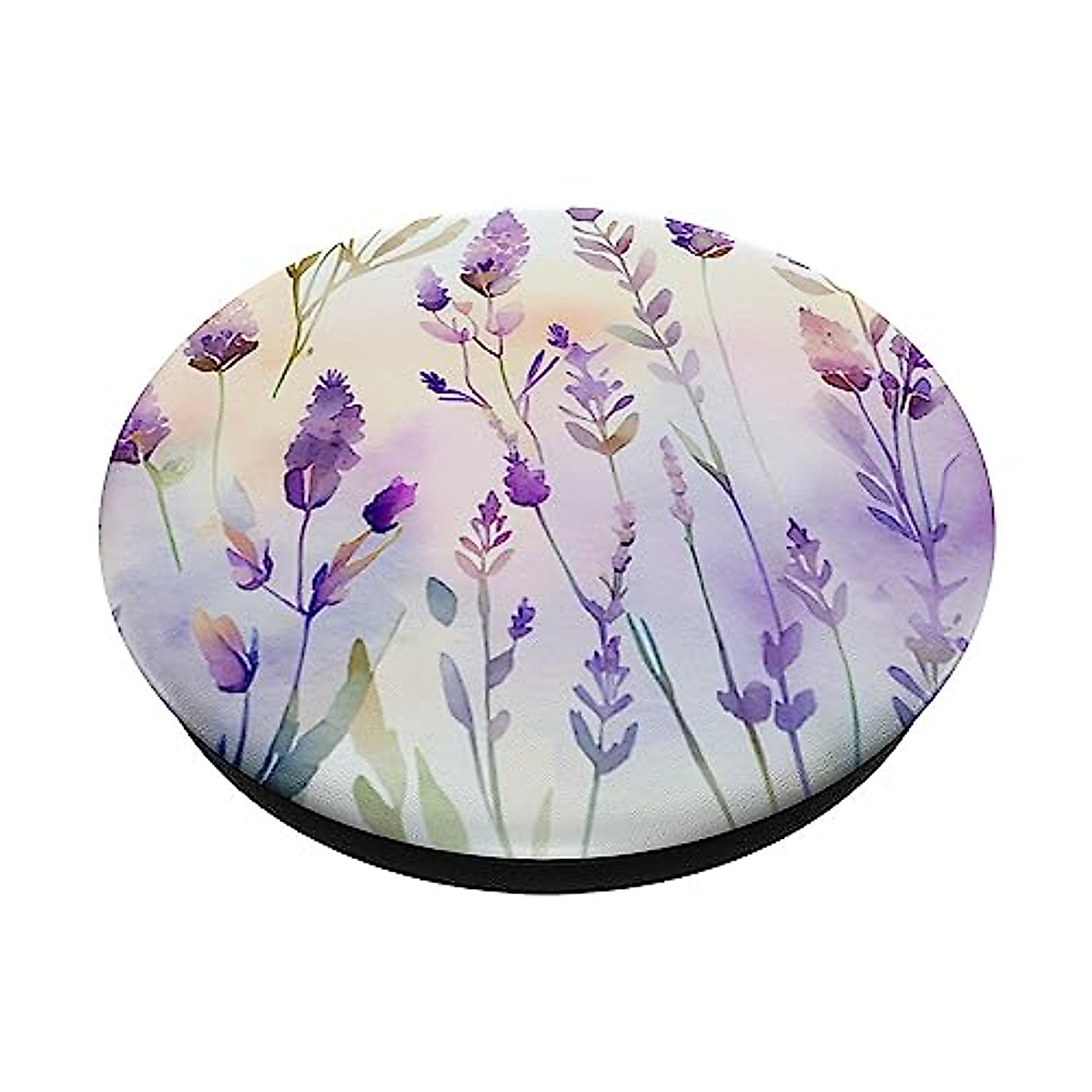 Lavender Flower Garden PopSockets Swappable PopGrip