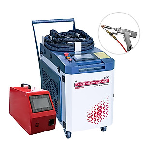 LYXC MAX 2000W 2 in 1 Integrated Fiber Laser Welding Machine 220V Single Phase Handheld Laser Welder Machine With Auto Wire Feeder Cable Length 10M for Welding&Weld Seam Cleaning